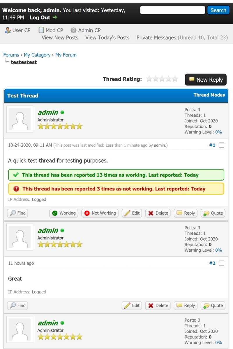 Thread Reports 1.3.0 MyBB Plugin | ModMyBB